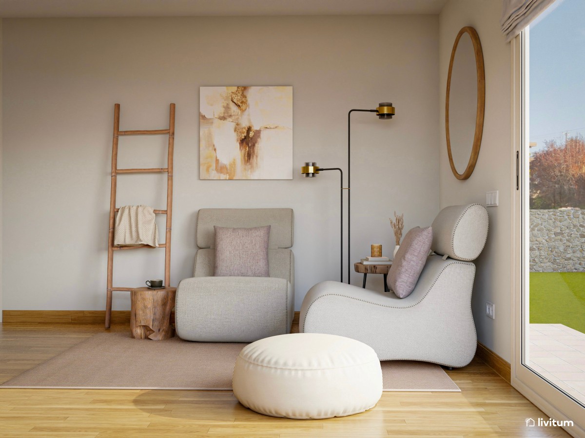 Zona de lectura nórdica y moderna - Livitum.com